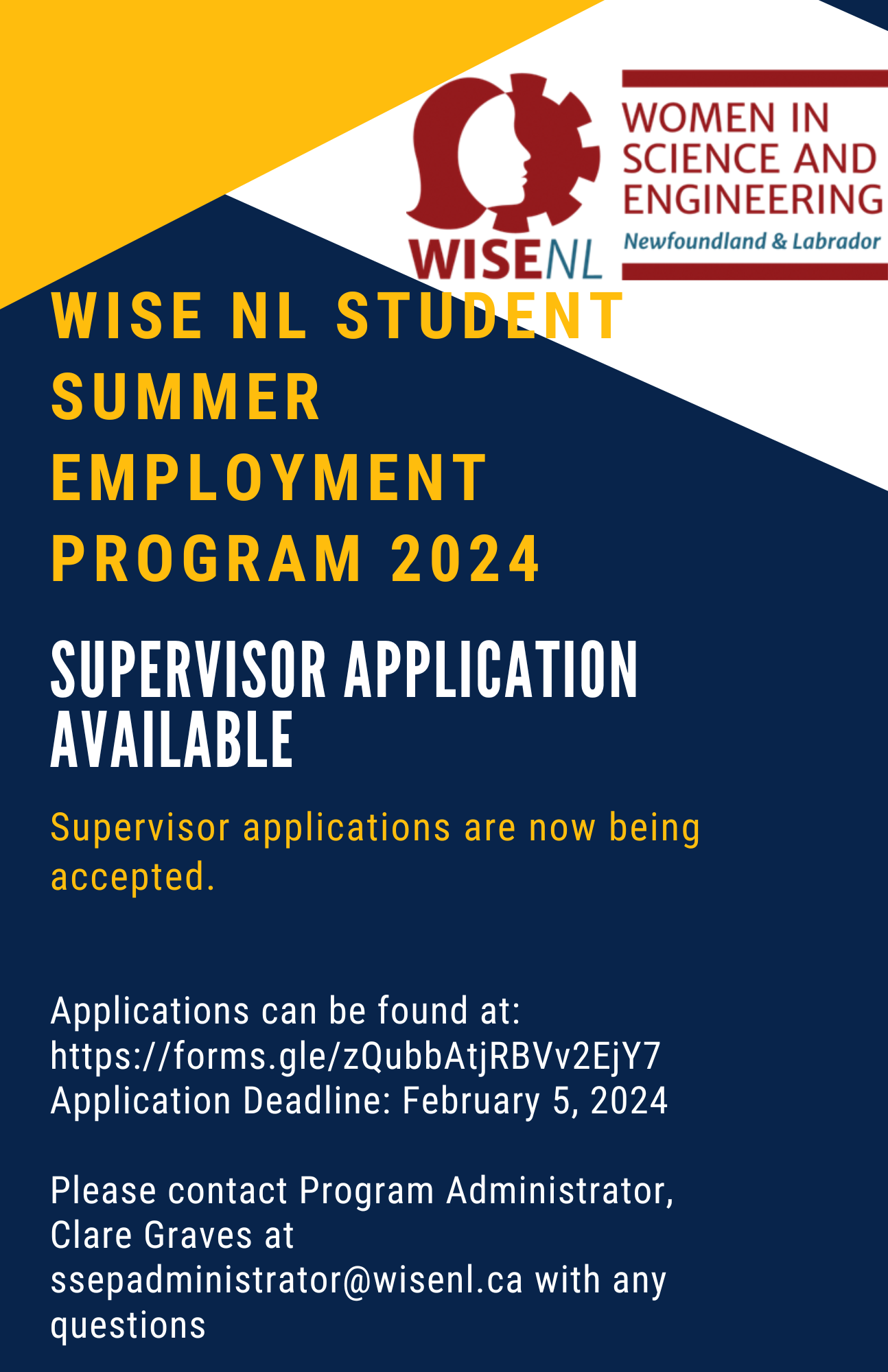 Student Summer Employment Program 2024- Supervisor Applications NOW ...